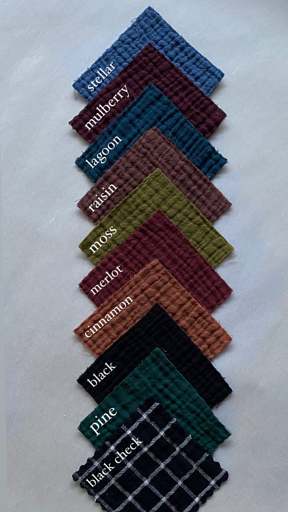 The Gauze Top - Scoop Hem - Colourways 1 – Uniform Handmade